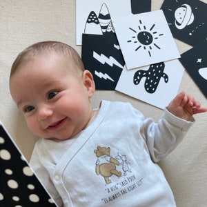 120 High Contrast Baby Cards Bundle: Black and White Montessori Infant ...