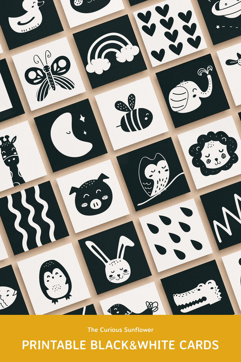 120 High Contrast Baby Cards Bundle Printable Montessori - Etsy