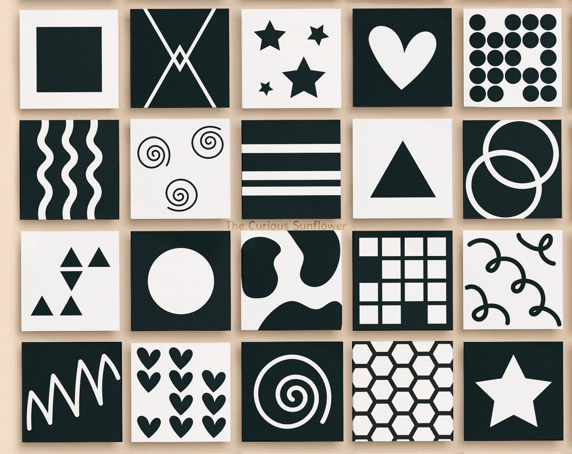 120 High Contrast Baby Cards Bundle Printable Montessori - Etsy