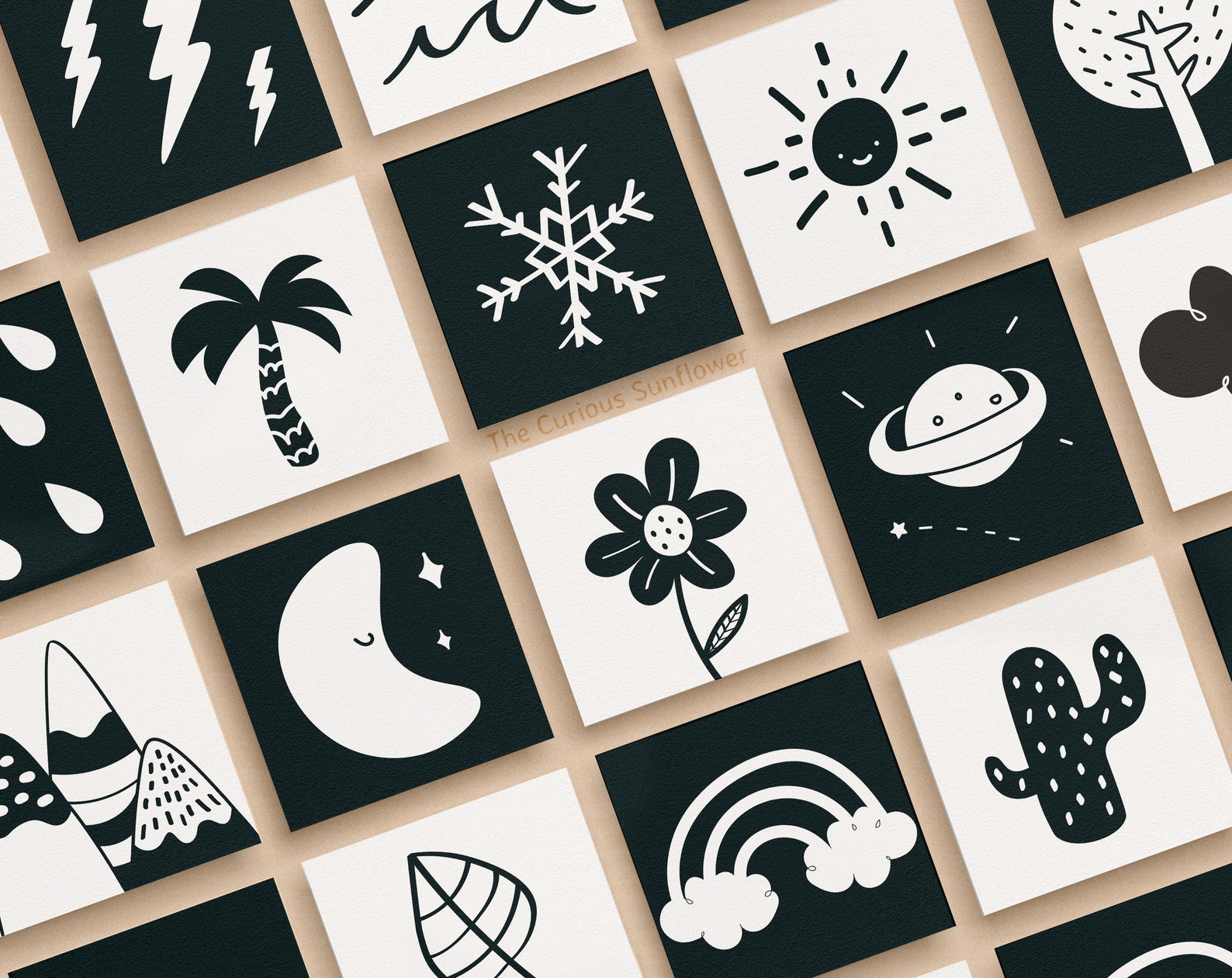 120 High Contrast Baby Cards Bundle Printable Montessori - Etsy