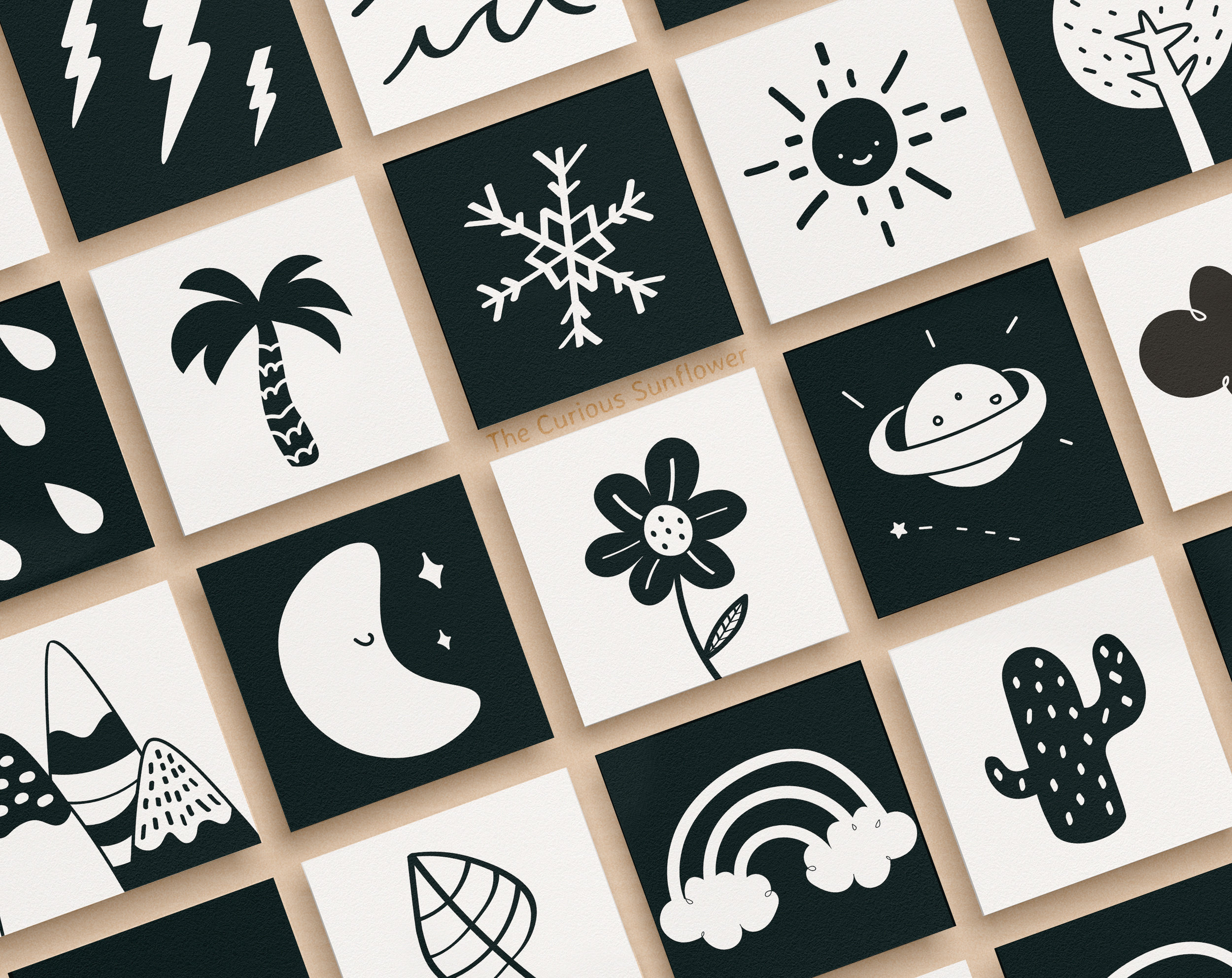 120 High Contrast Baby Cards Bundle Printable Montessori - Etsy