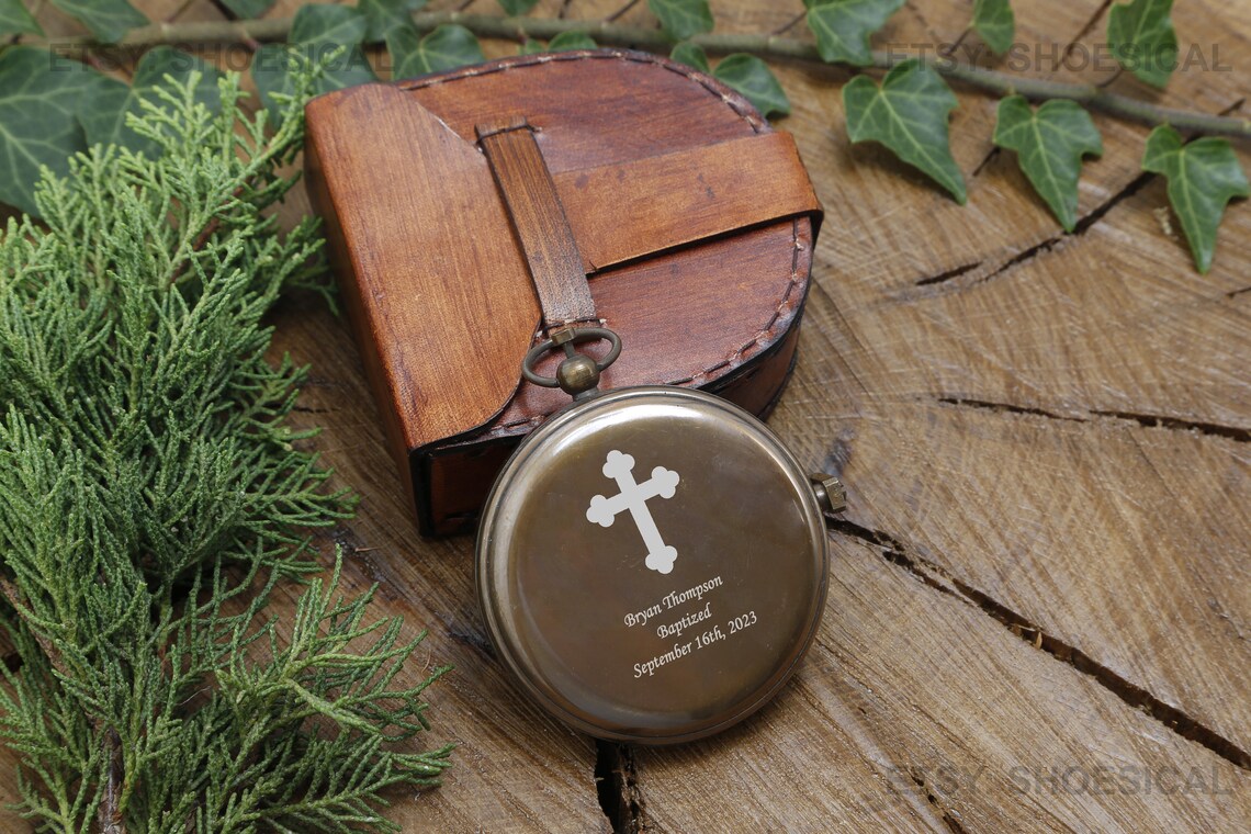 Compass, Personalized Baptism Gift, Custom Engraved Compass, Custom ...