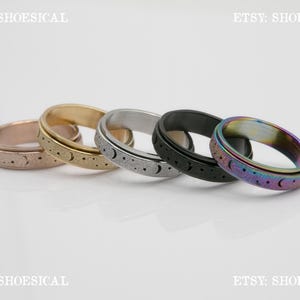 Fidget Spinner Ring, Fidget Ring, Anxiety Ring, Stim Ring for Kids With ...