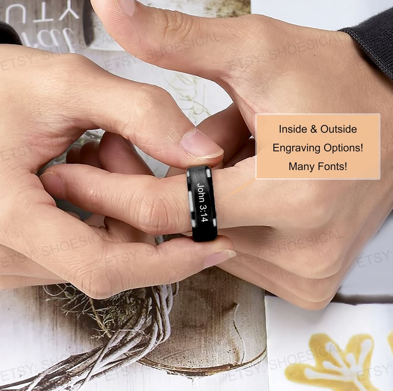 Personalized Ring for Men Promise Ring for Him Valentines Day - Etsy