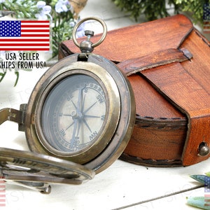 Engraved Compass, US Air Force Wings, Gift for Pilot, Army Pilot, Flyer ...