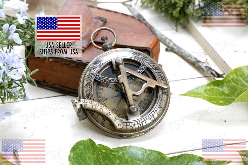 Engraved Compass US Air Force Wings Gift for Pilot Army | Etsy