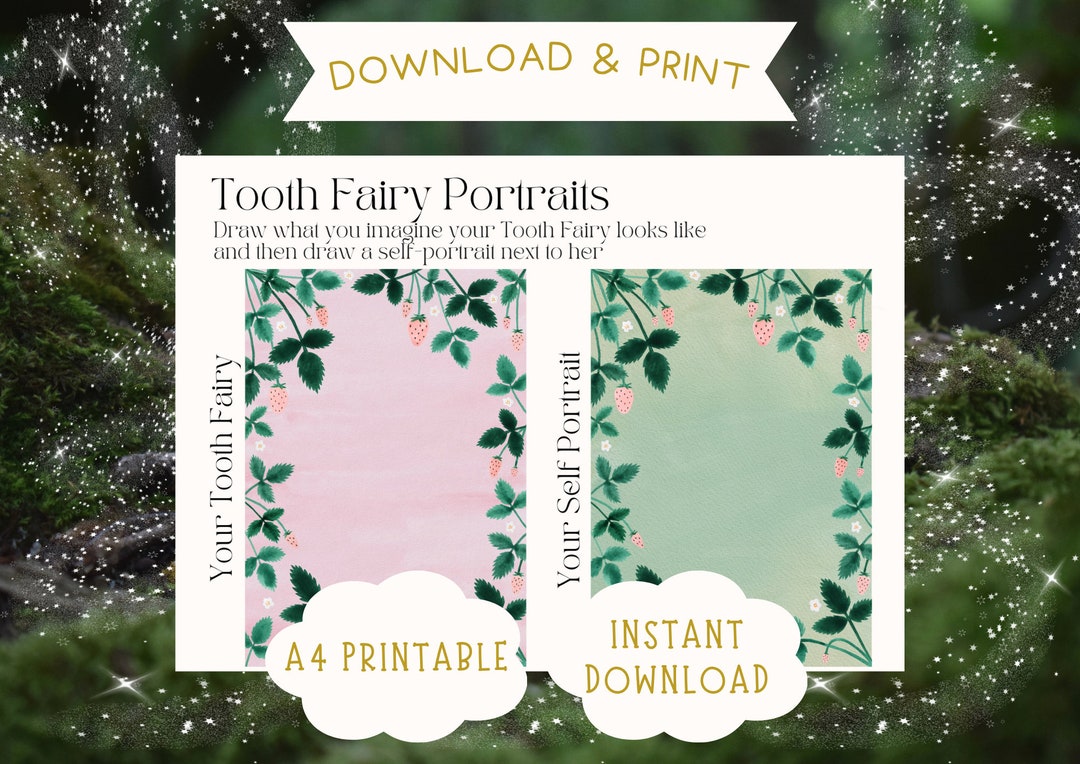 Tooth Fairy Activity * Fairy Portrait * Creative Download - Etsy