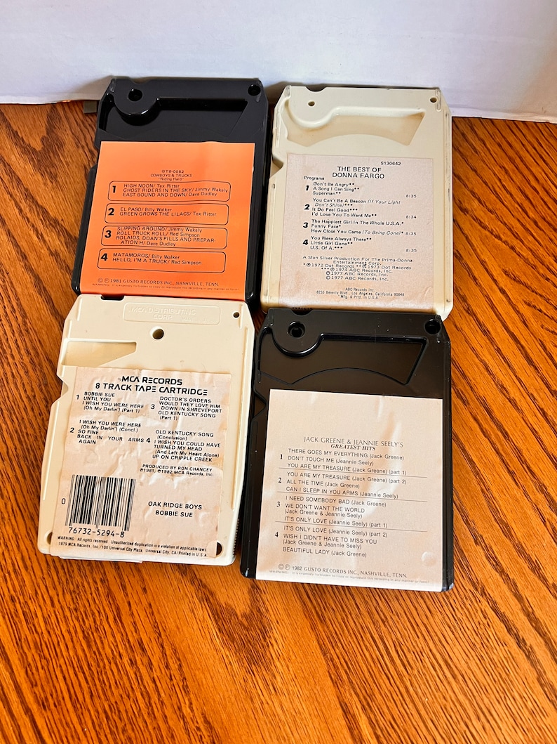 Vintage 8 Track Tapes - Etsy