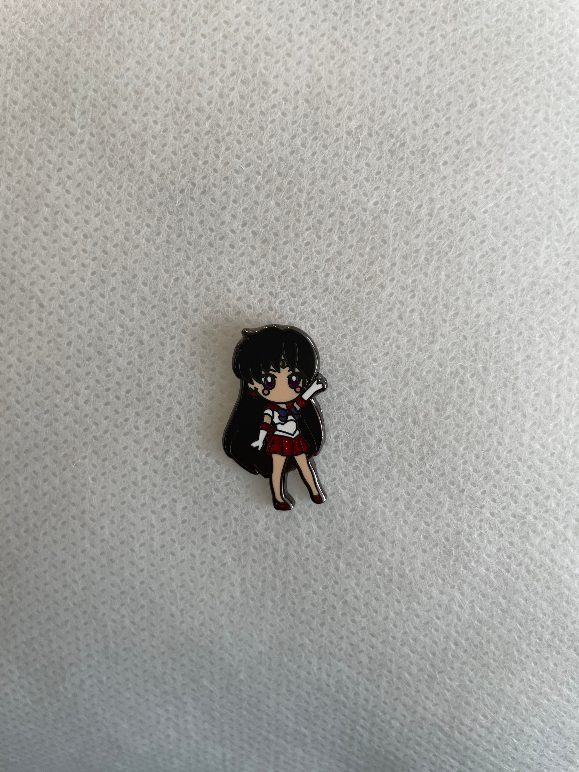 Sailor Mars 1 in Enamel Pin With a Touch of Glitter - Etsy