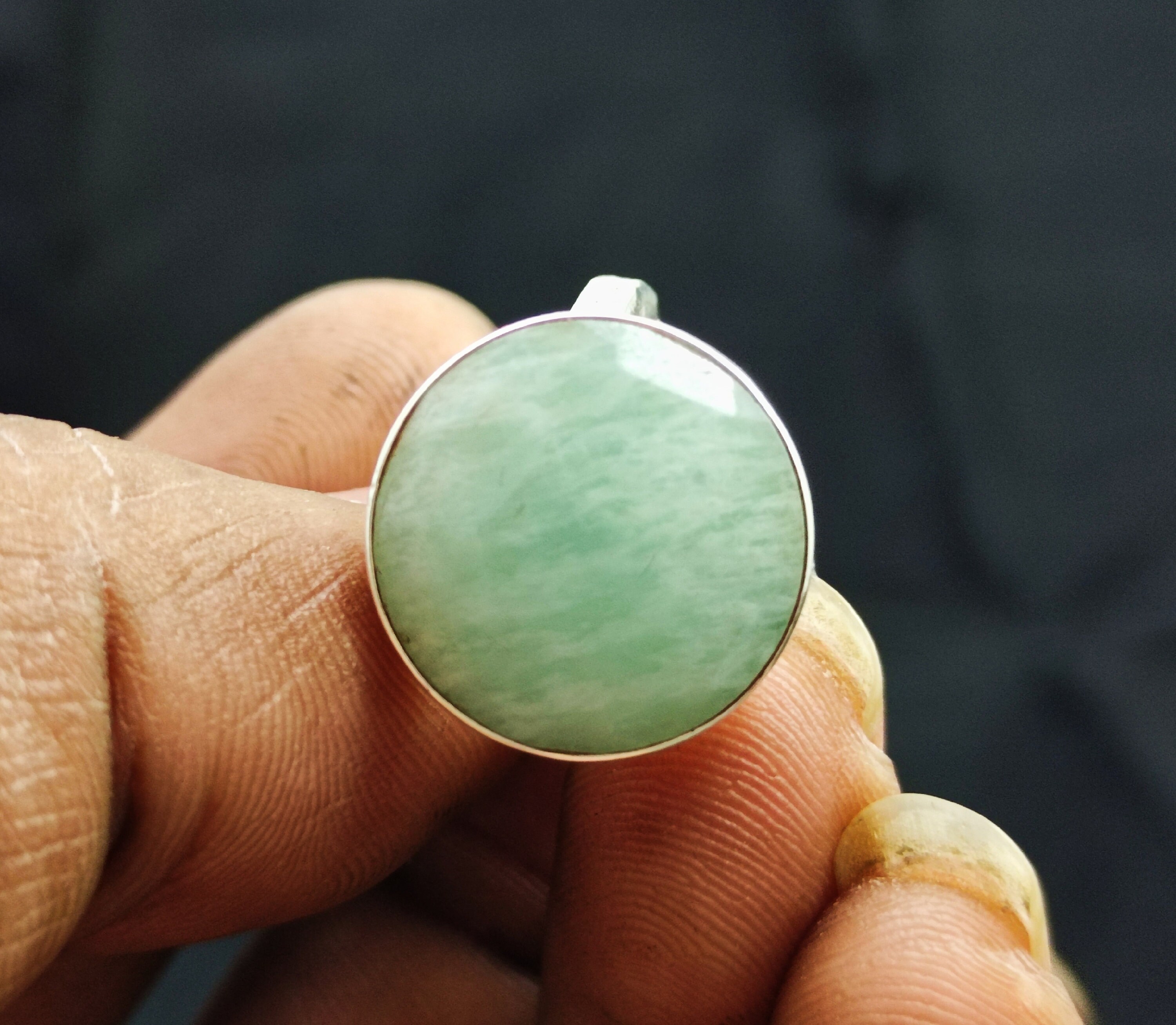 Peruanischer Amazonit Ring 925 Sterling Silber Edelstein | Etsy