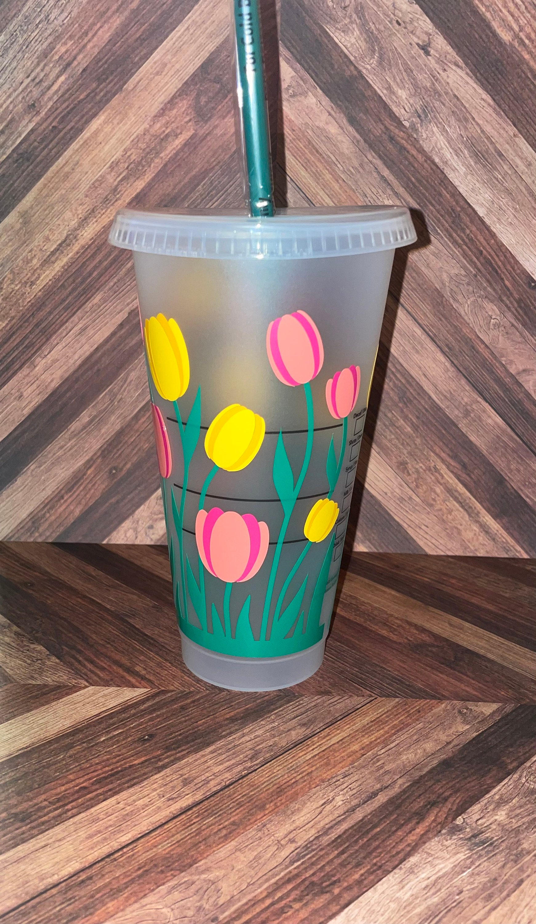 Spring Tulip Reusable Starbucks Cup - Etsy