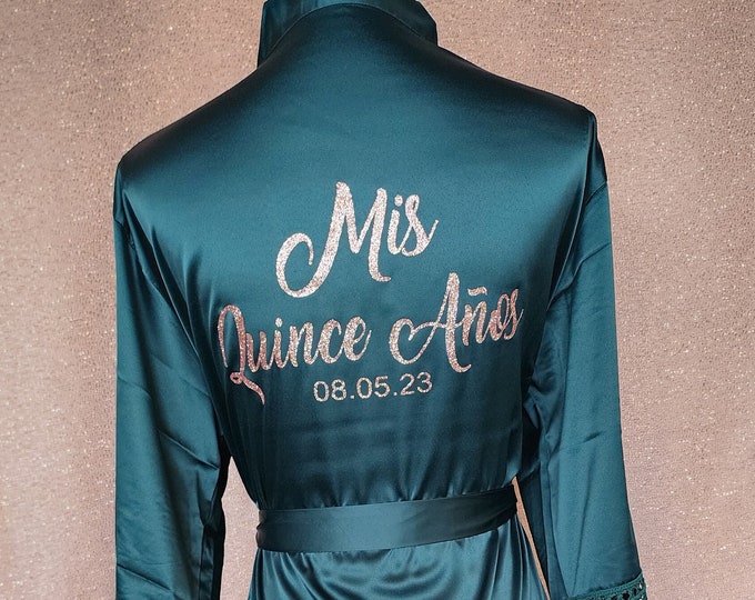 Mis Quince XV Robes, Bridesmaid Robes, Birthday Gifts, Sweet 16 Gifts ...