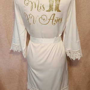 Mis Quince XV Robes, Bridesmaid Robes, Birthday Gifts, Sweet 16 Gifts ...