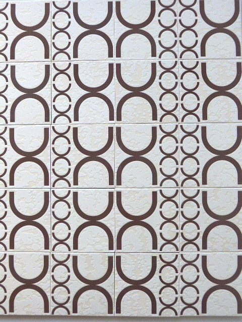 Original 70s Tile With Op Art Pattern - Etsy