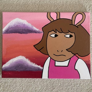 DW Side-eye Painting, Arthur Painting, Meme Painting - Etsy