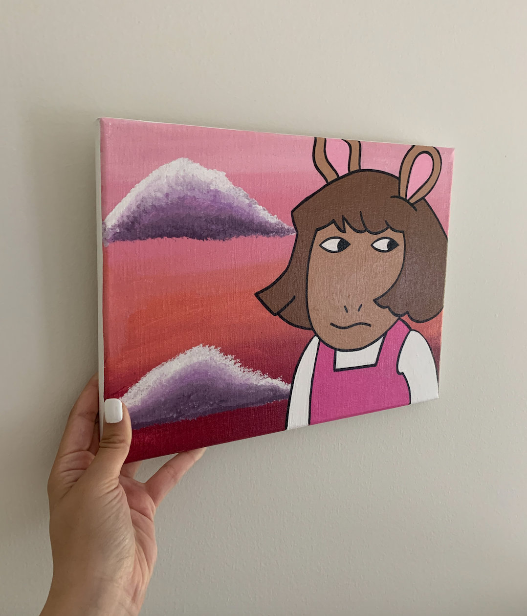 DW Side-eye Painting, Arthur Painting, Meme Painting - Etsy
