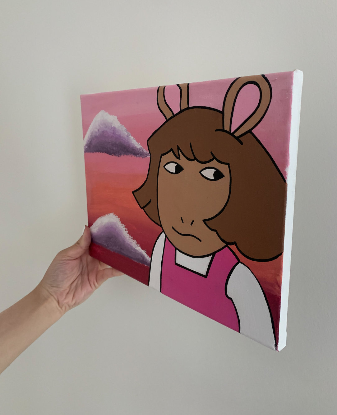 DW Side-eye Painting, Arthur Painting, Meme Painting - Etsy