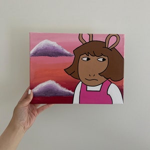 DW Side-eye Painting, Arthur Painting, Meme Painting - Etsy