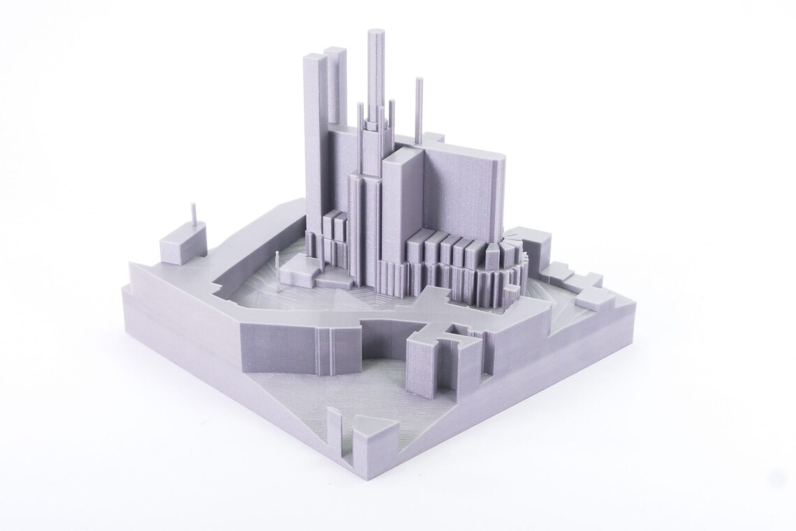 3D Printed Terrain Google Maps 3D Architecture Buildings - Etsy