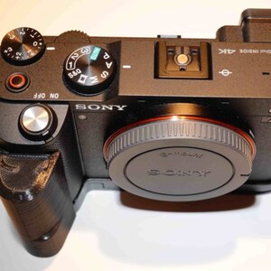 CLEARANCE Grip for Sony A7c Grip Extension Right Hand Grip in EBONY ...