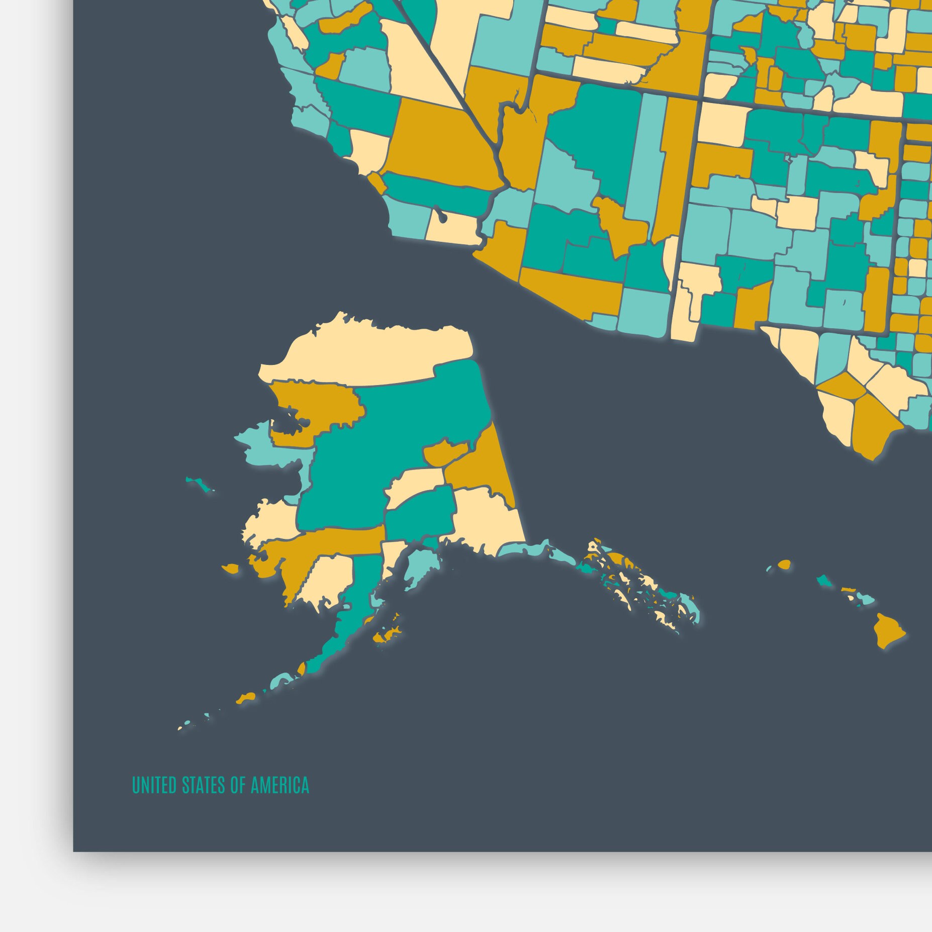 USA MAP Instant Download Map Usa Map Print Poster Canvas Usa Street Map ...