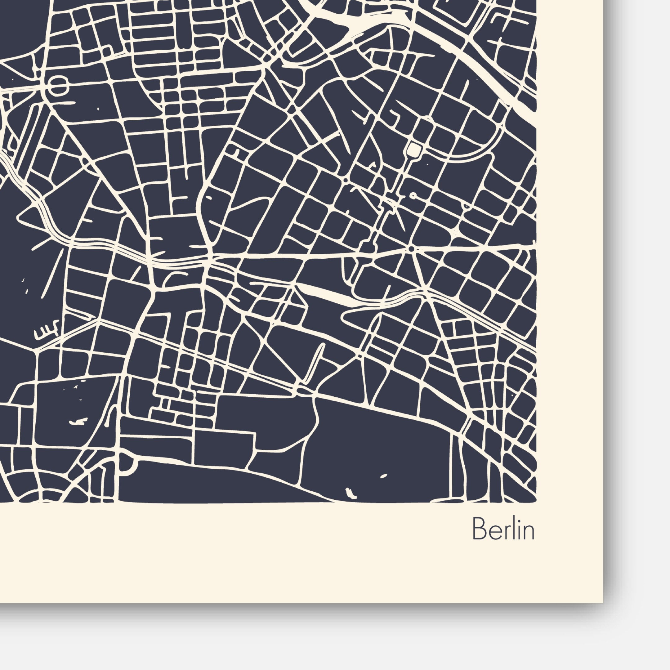Berlin City Map Instant Download, Berlin Map Art, Digital Download Map ...