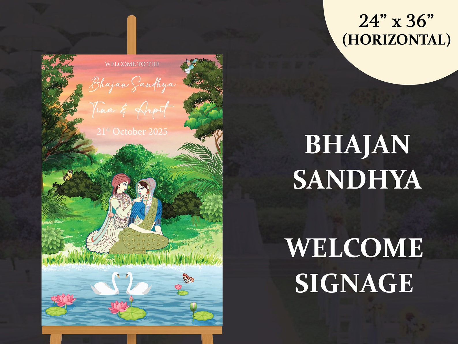 Bhajan Sandhya Welcome Signages, Welcome Signs Hindu as Indian Bhajan ...