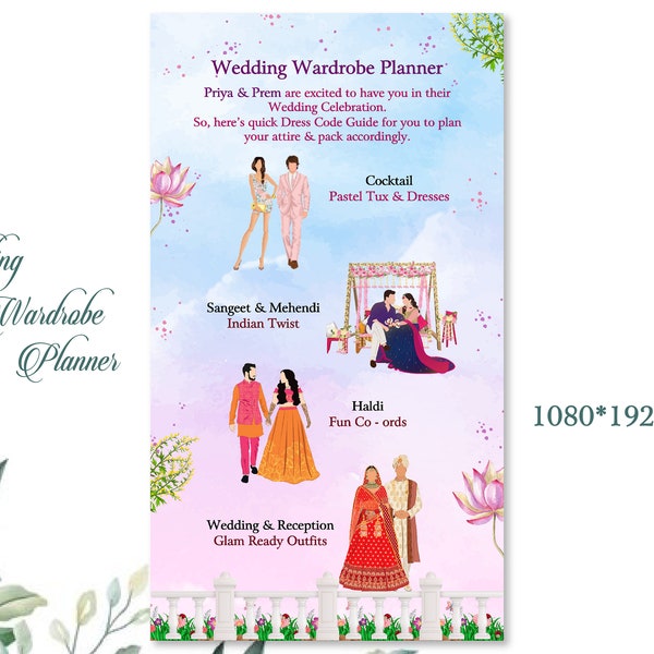 Wedding Wardrobe Planner - Etsy