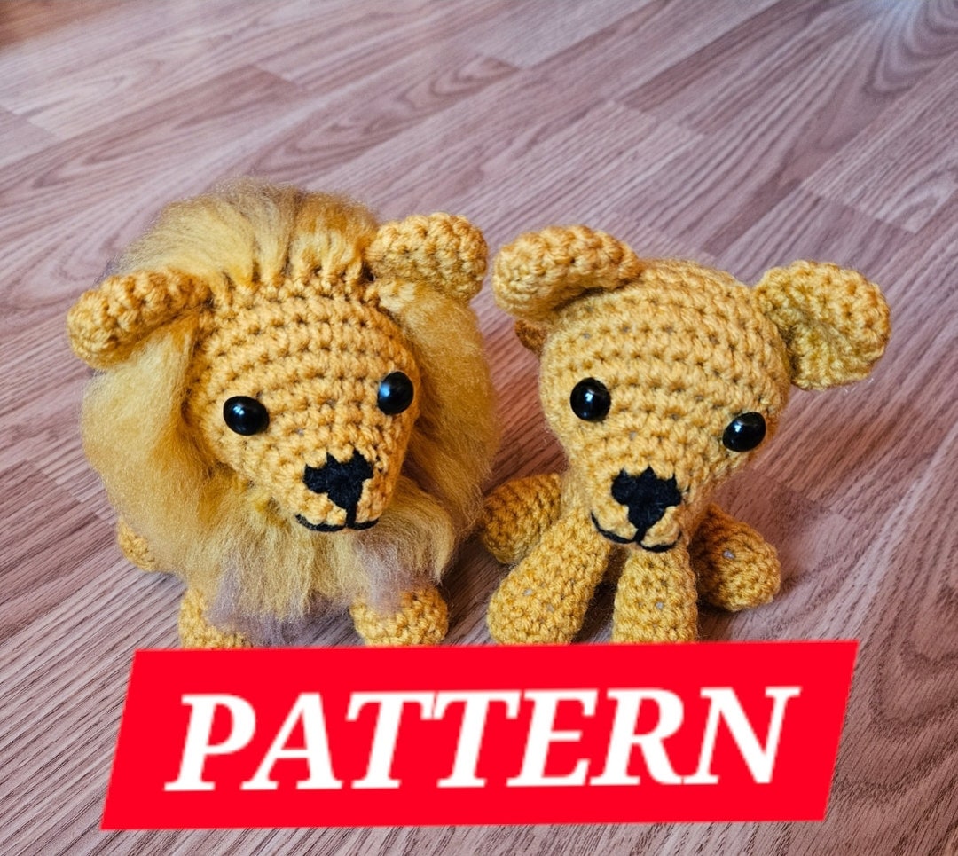 Crochet Lion and Lioness Pattern (PDF Download) Beginner Friendly ...