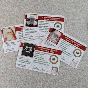 Custom Santa Driver's License, Christmas Gift for Kids, Santa Claus ...