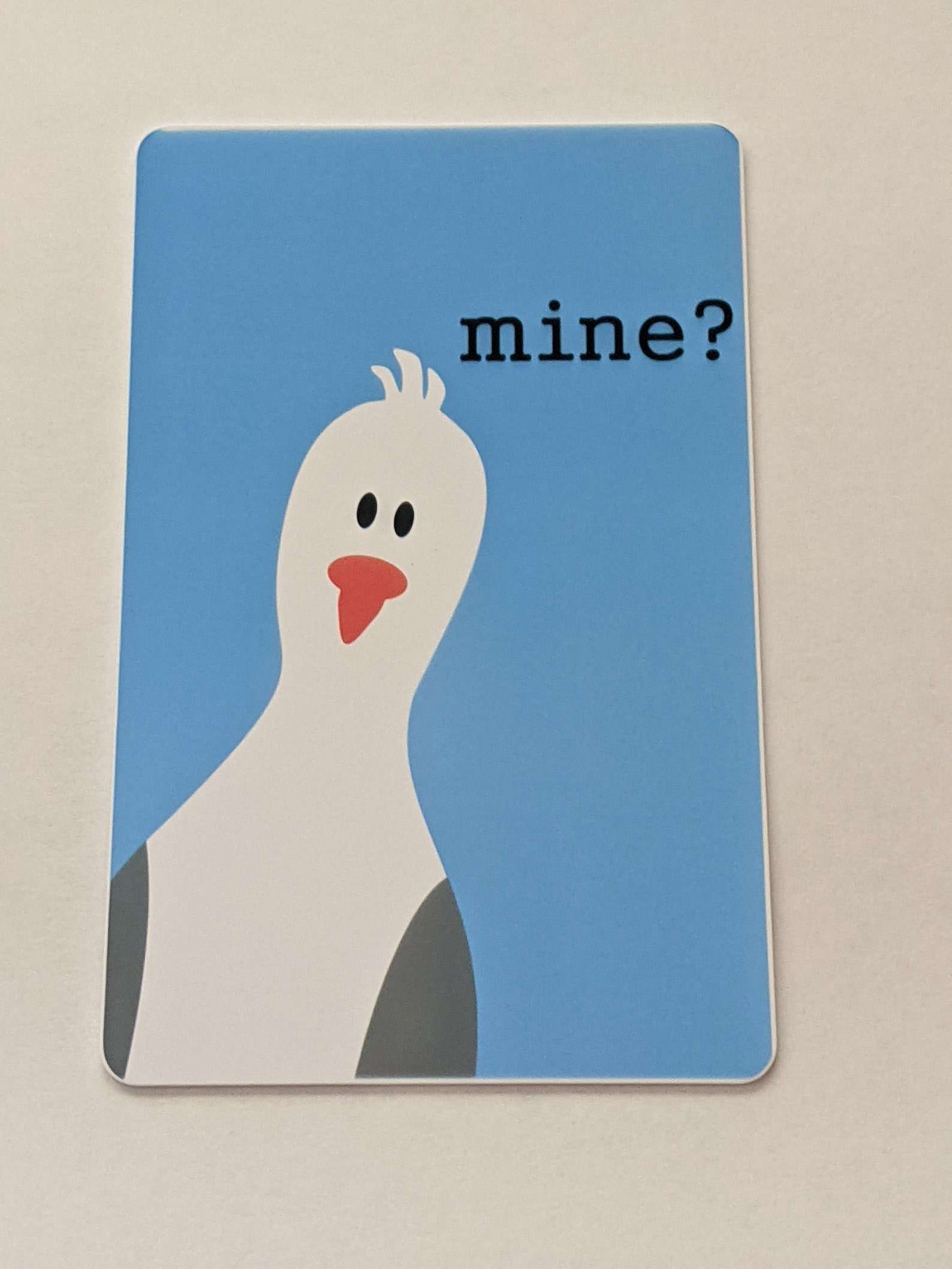 Mine LUGGAGE TAG Personalized Custom Bag Tag Seagull Cute - Etsy