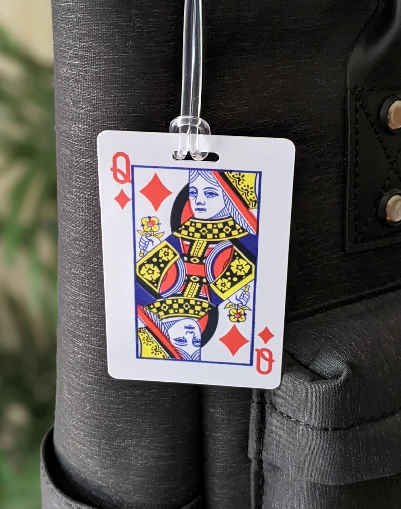 Playing Card Luggage Tag King of Hearts Bag Tag Fun Travel - Etsy