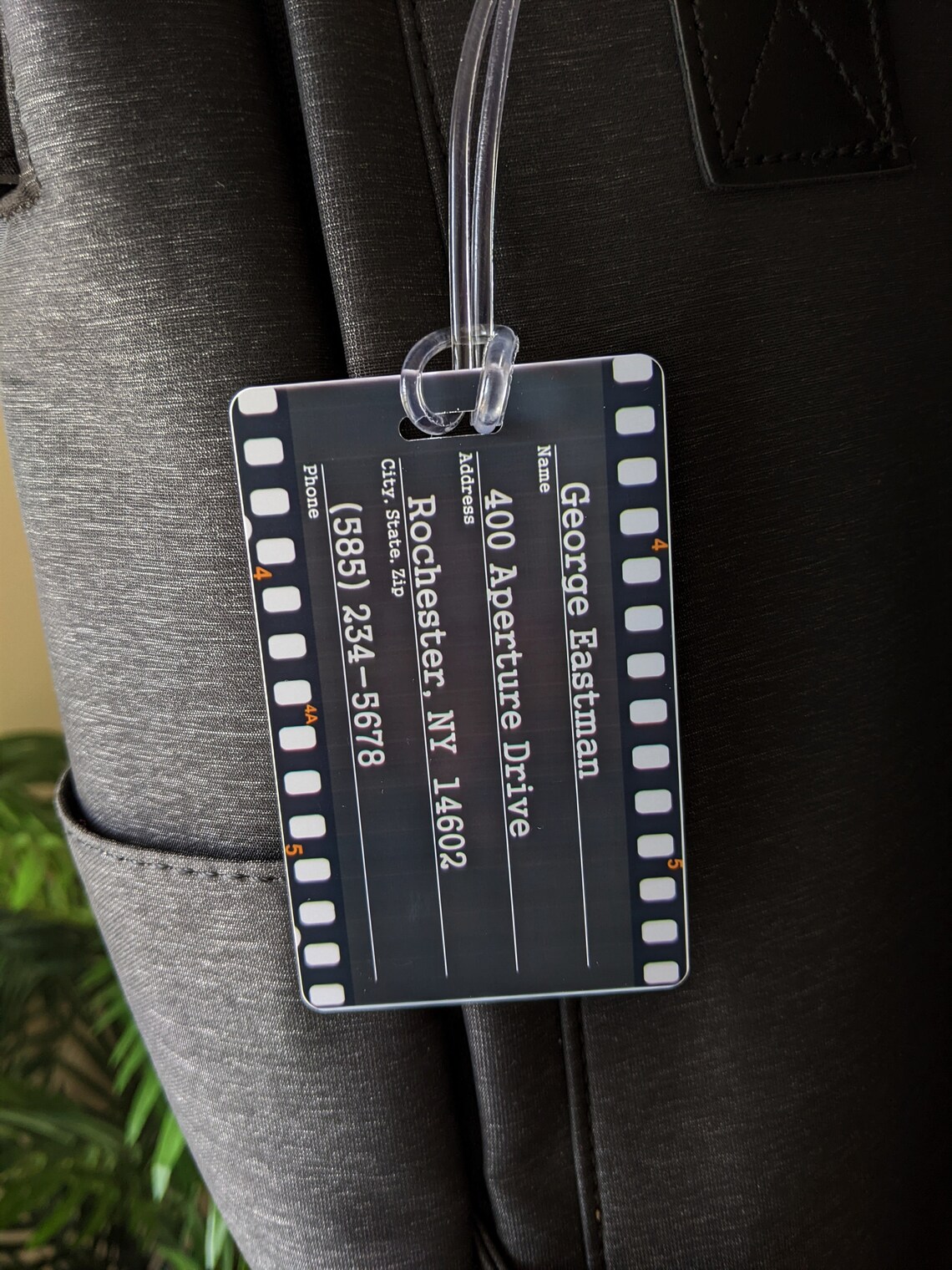 Vintage Camera Bag Tag Personalized Luggage Tag Photographer | Etsy