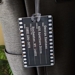 Vintage Camera Bag Tag, Personalized Luggage Tag, Photographer Bag Tag ...