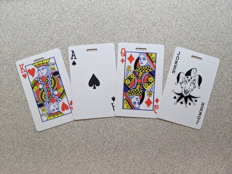 Playing Card Luggage Tag King of Hearts Bag Tag Fun Travel - Etsy