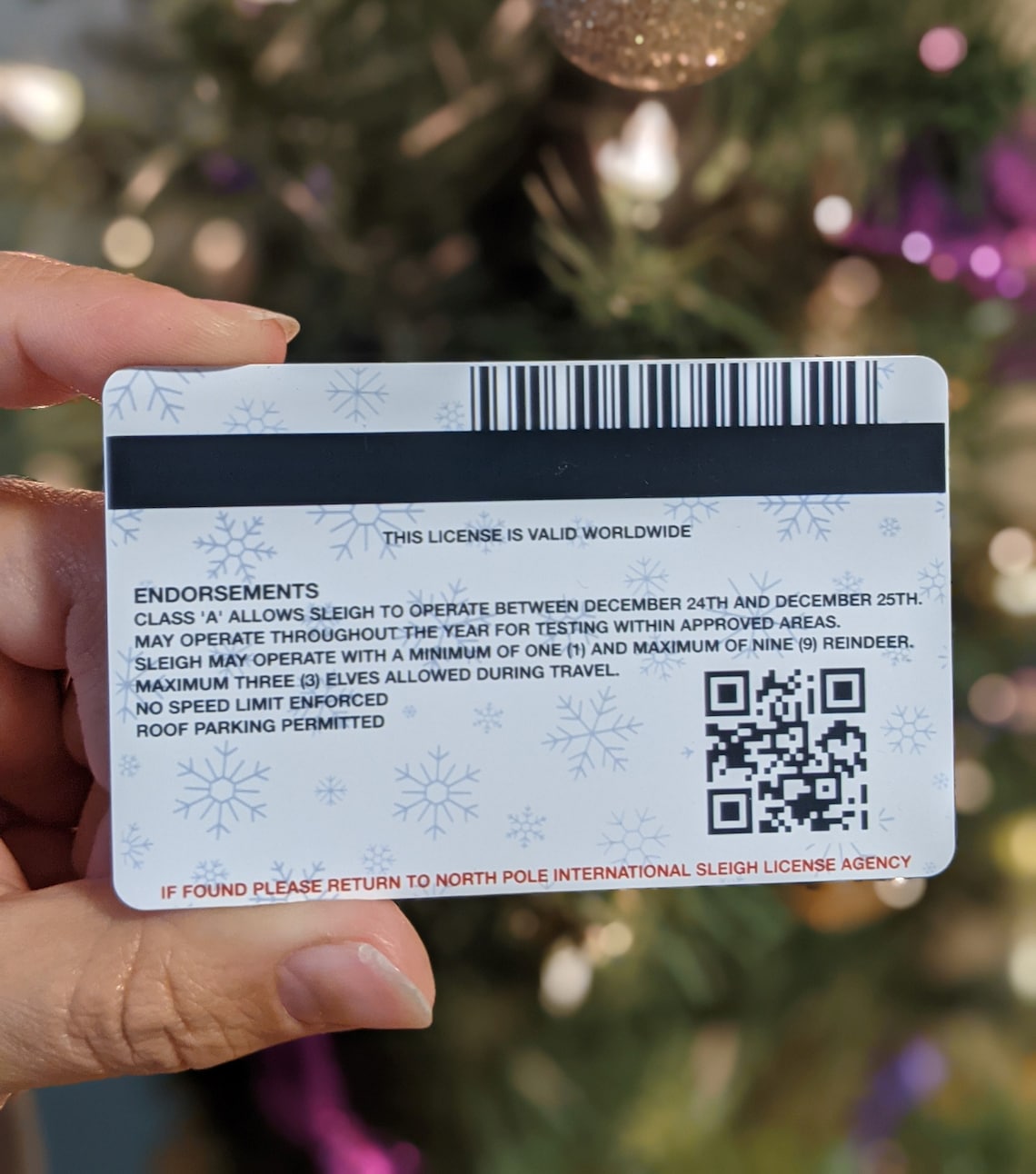 Santa Driver's License Christmas Gift for Kids Santa - Etsy