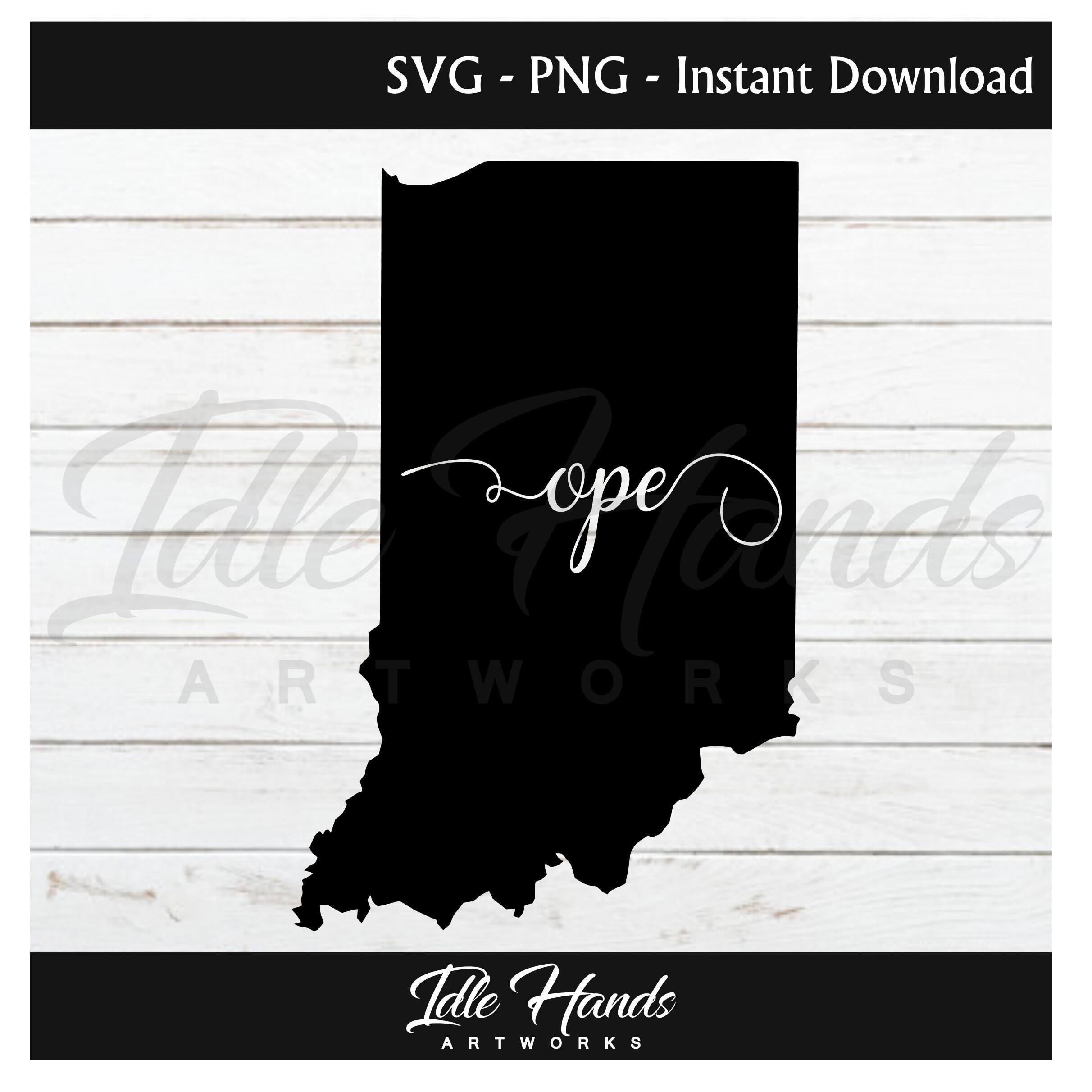 Indiana SVG Ope SVG Indiana PNG Midwest Ope Ope Cut - Etsy