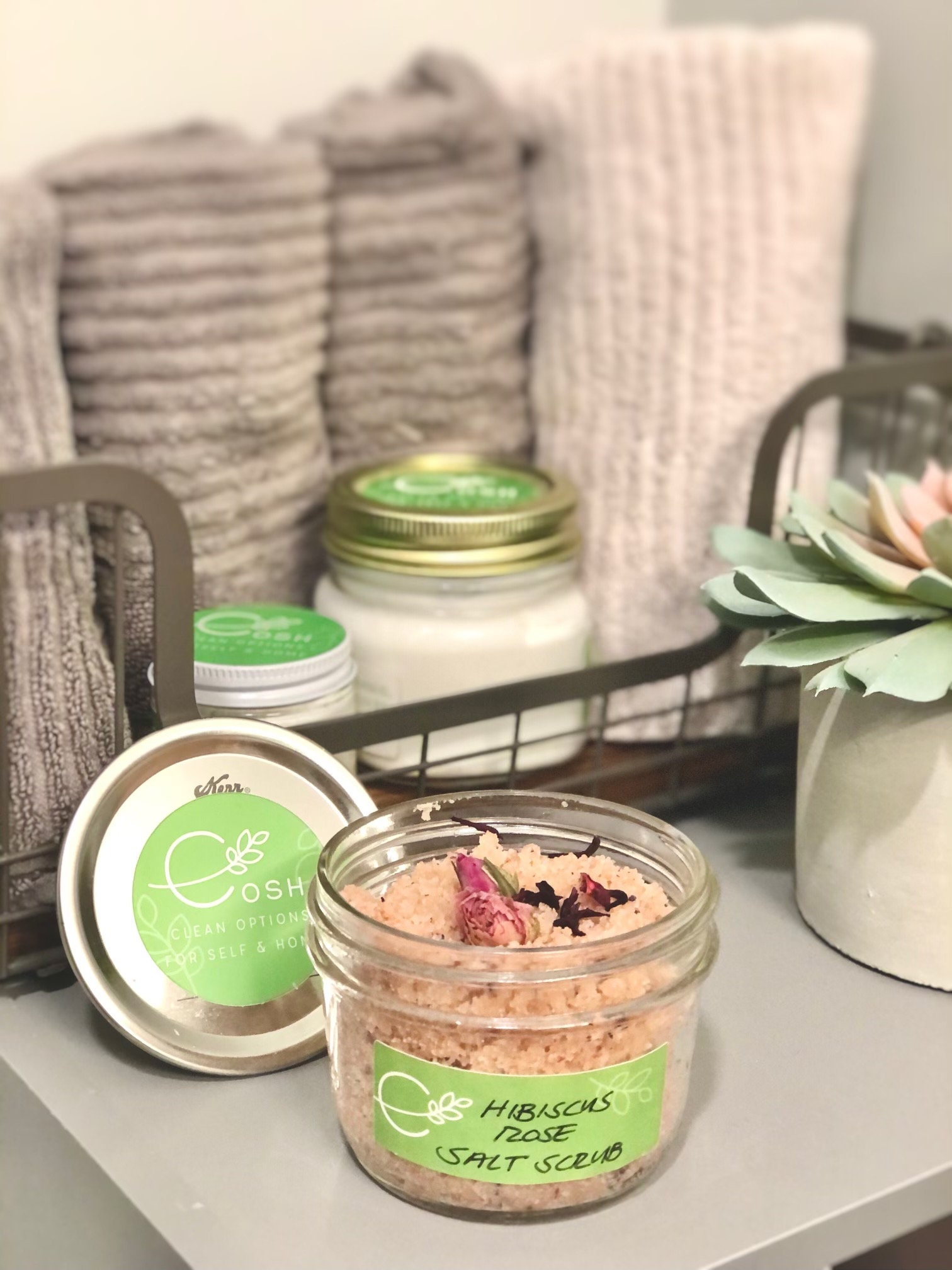 Eco Friendly Body Scrub / Shower Scrub / Zero waste salt scrub | Etsy