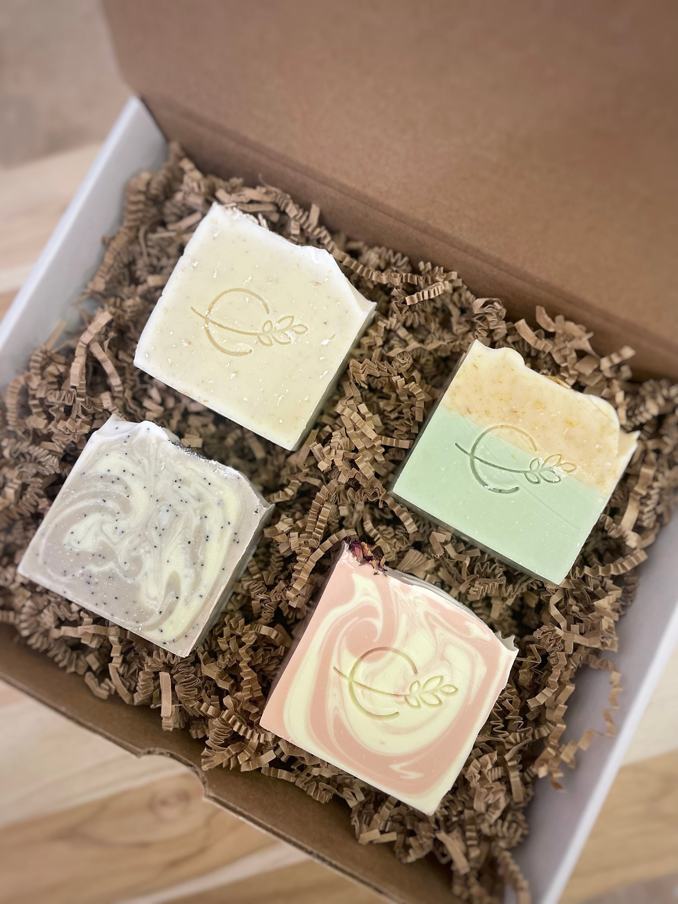 Soap Gift Box Set of Four Soaps Artisan Handmade Soap Gift - Etsy