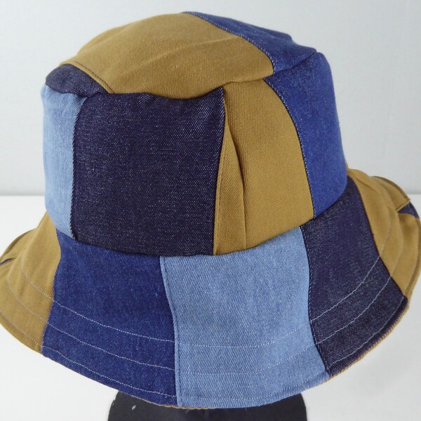Patchwork Bucket Hat - Etsy