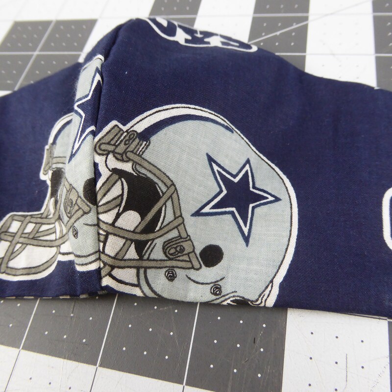 Dallas Cowboys Face Mask - Etsy