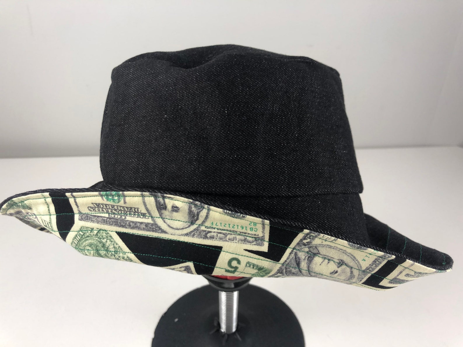 This Hat is Money Cash Currency Print Cotton & Stretch Black | Etsy