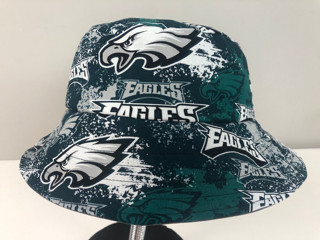 Chapeau Bob réversible en denim extensible en tissu des Eagles de Philadelphie - Etsy France