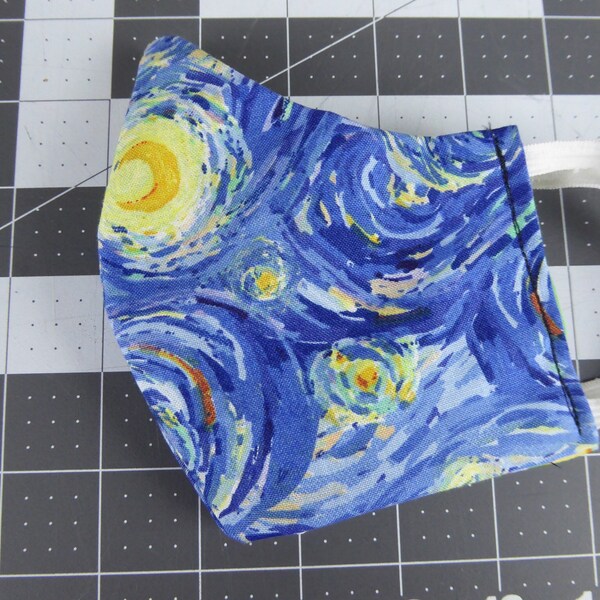 Van Gogh Starry Night Face Mask - Etsy