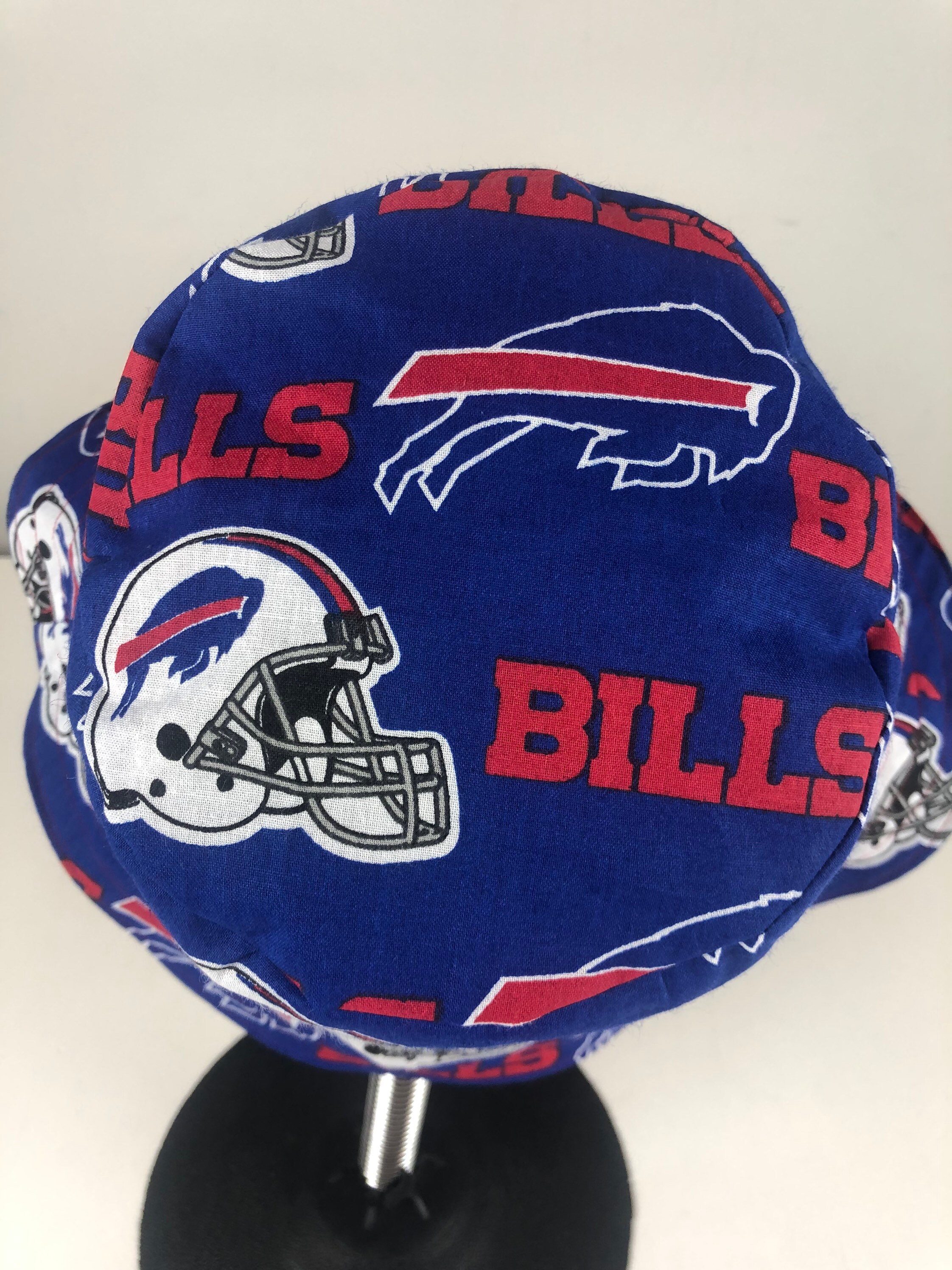Reversible Bucket Hat of Buffalo Bills Stretch Denim Bills Mafia Fabric ...