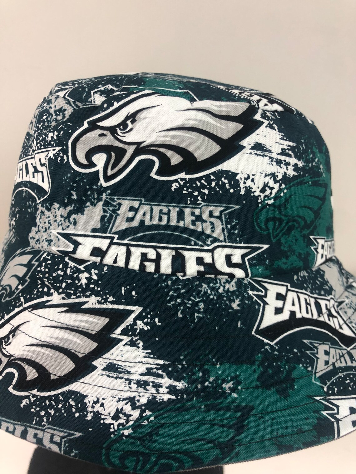 Stretch Denim Reversible Bucket Hat of Philadelphia Eagles Fabric - Etsy