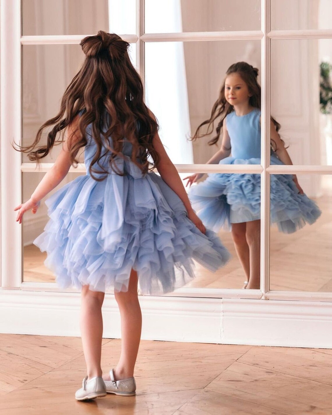 Light Blue Flower Girl Dress Flower Girl Dress Tulle Toddler - Etsy