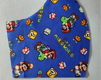 Super Mario Adult Face Mask - Etsy