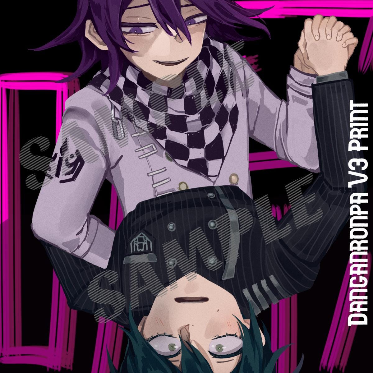 Danganronpa V3 Kokichi Ouma / Shuichi Saihara 12"x17" A3 Art Print - Etsy