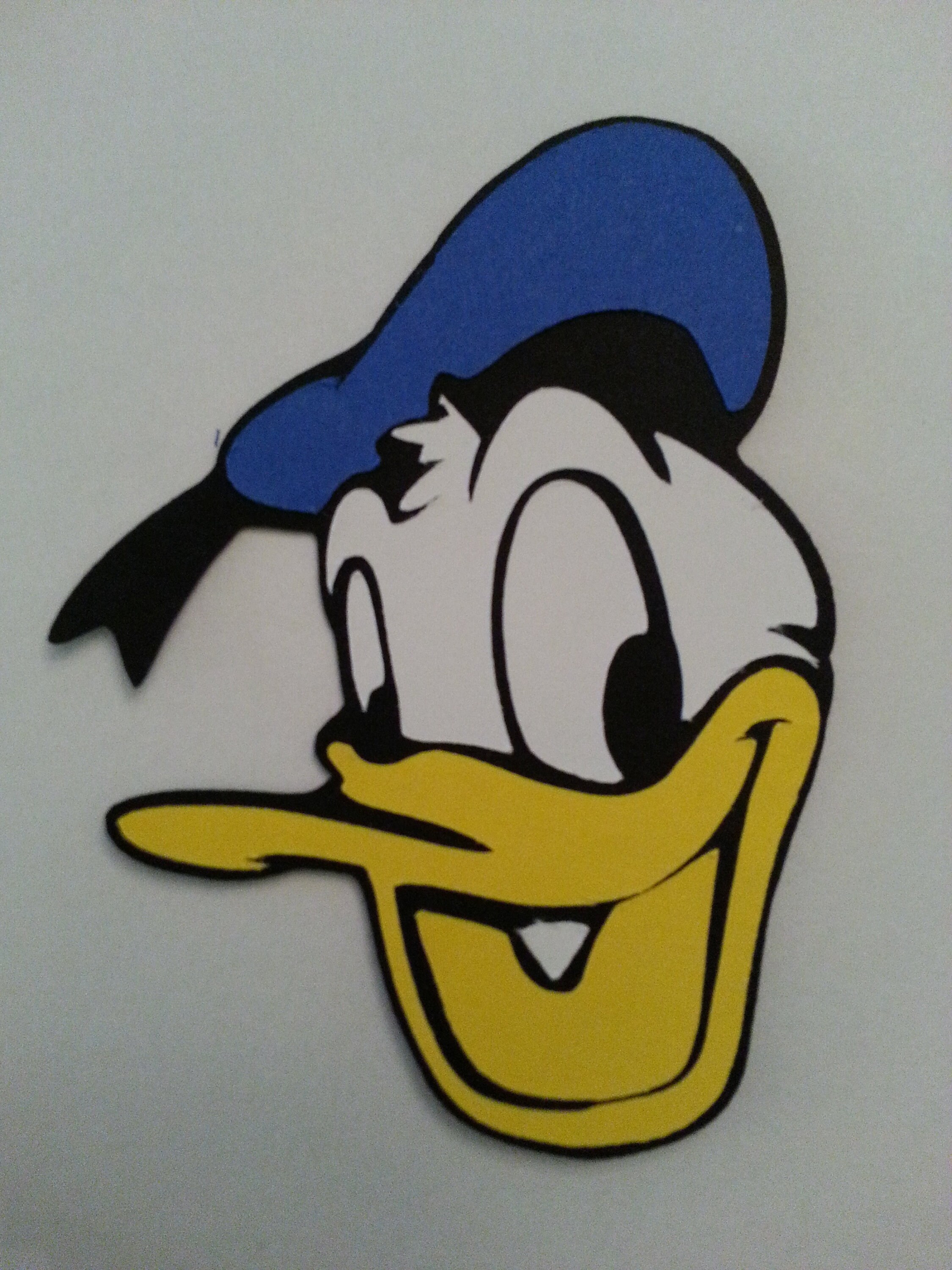 Donald Duck Paper Cut Out | Etsy